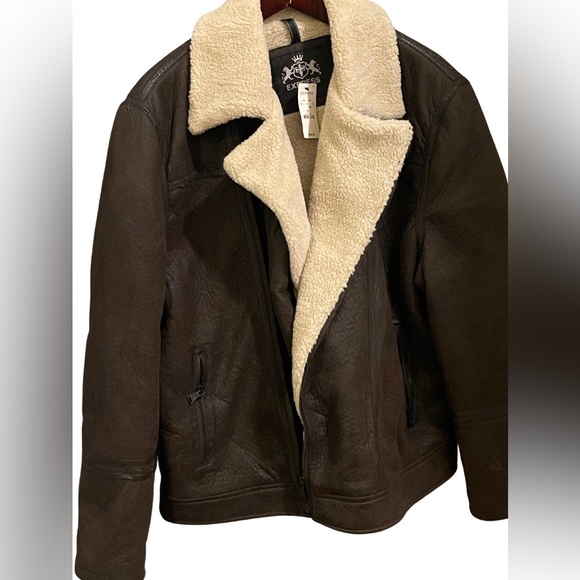 Express | Jackets & Coats | New Express Wool Leather Bomber Jacket ...